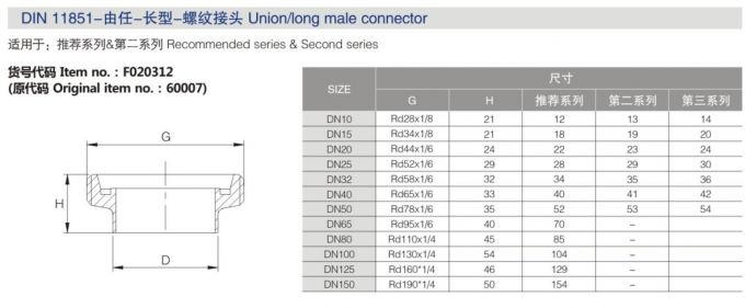 DN65 Stainless Steel Sanitary Fittings