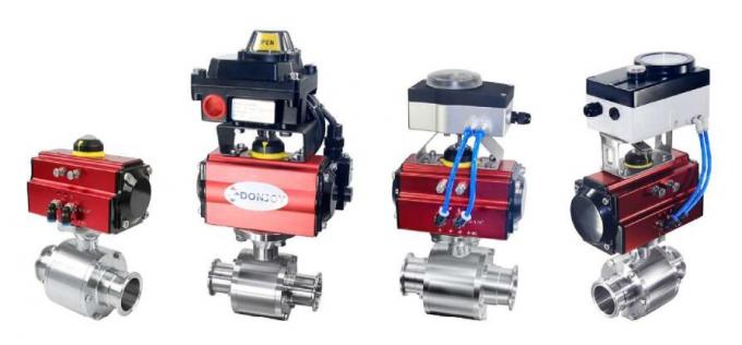 Heat Jacket DN125 SS316L Manual Sanitary Ball Valve/ Donjoy valves