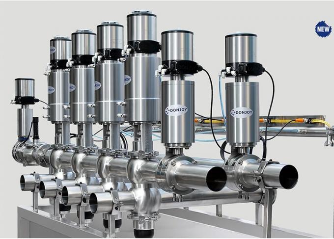 SS316L Mixproof Double Seat Valve with Intelligent Positioner