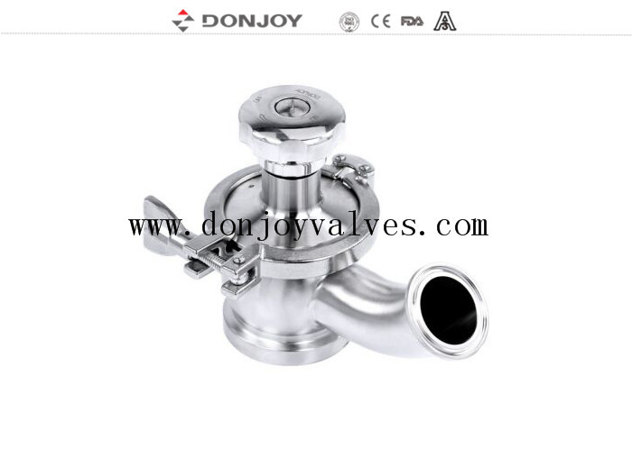 316l Radial Diaphragm Valve Asepco Tank Bottom Valve For Cosmetics